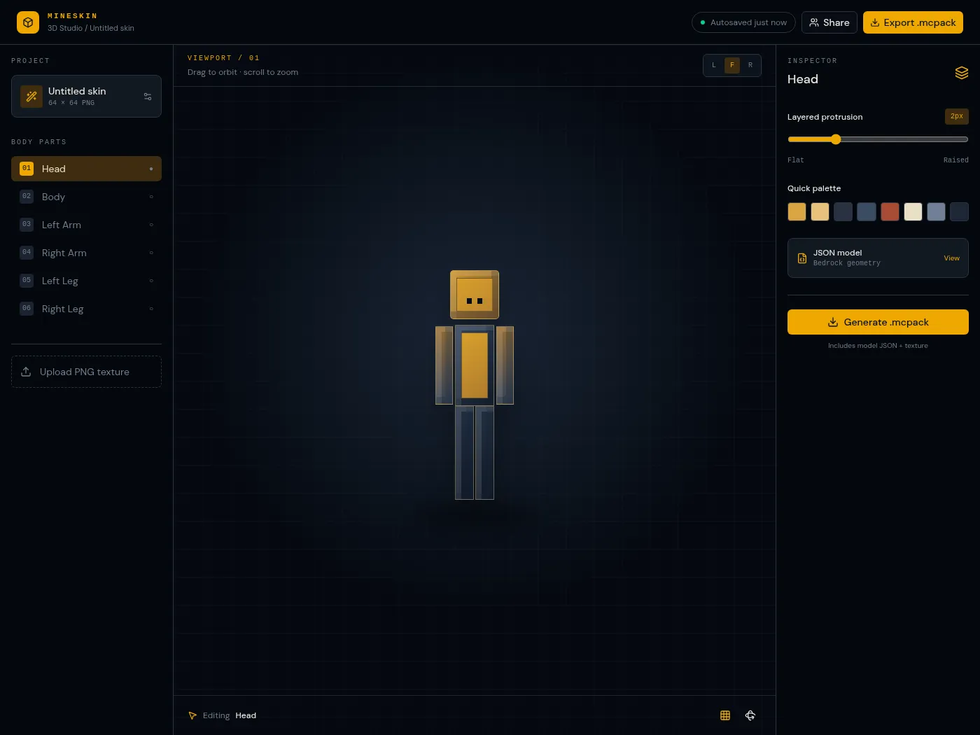 MineSkin 3D Studio
