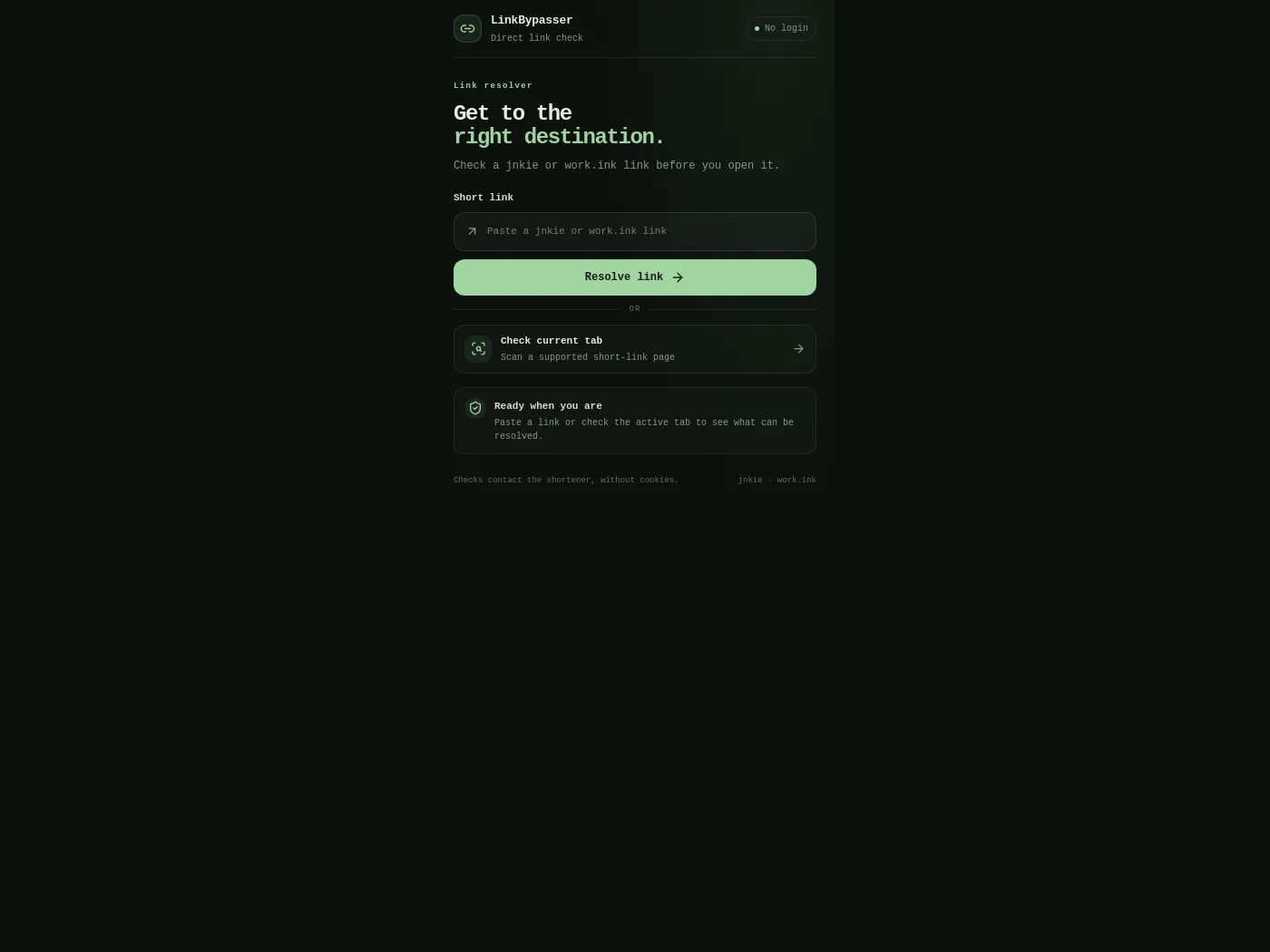 LinkBypasser Extension