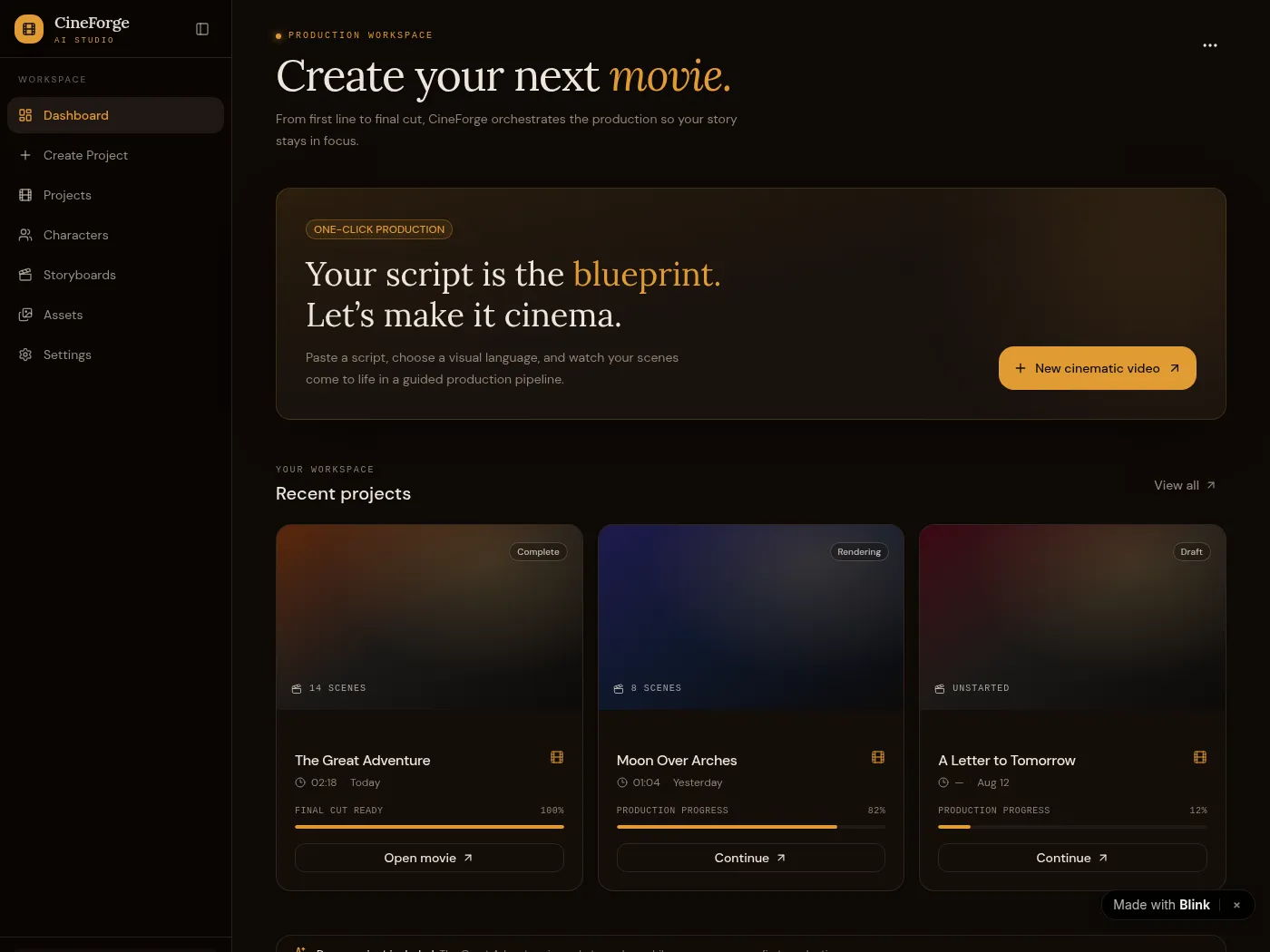 CineForge AI Studio
