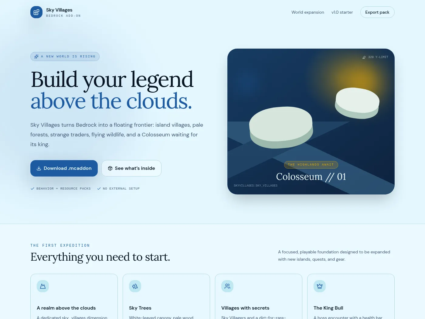 Sky Villages Add-On