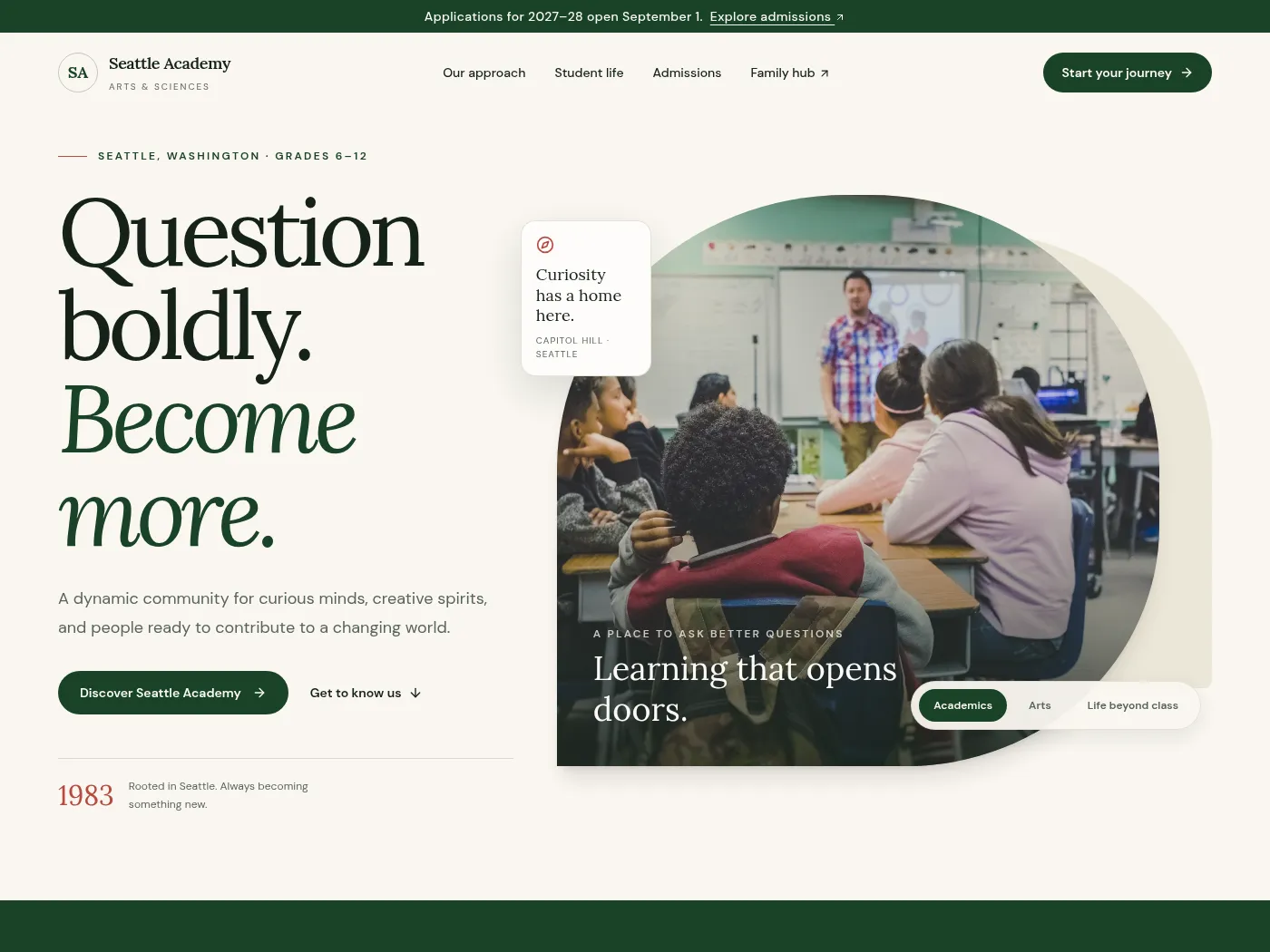 Seattle Academy Portal