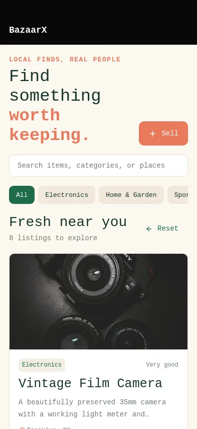 BazaarX Mobile Marketplace