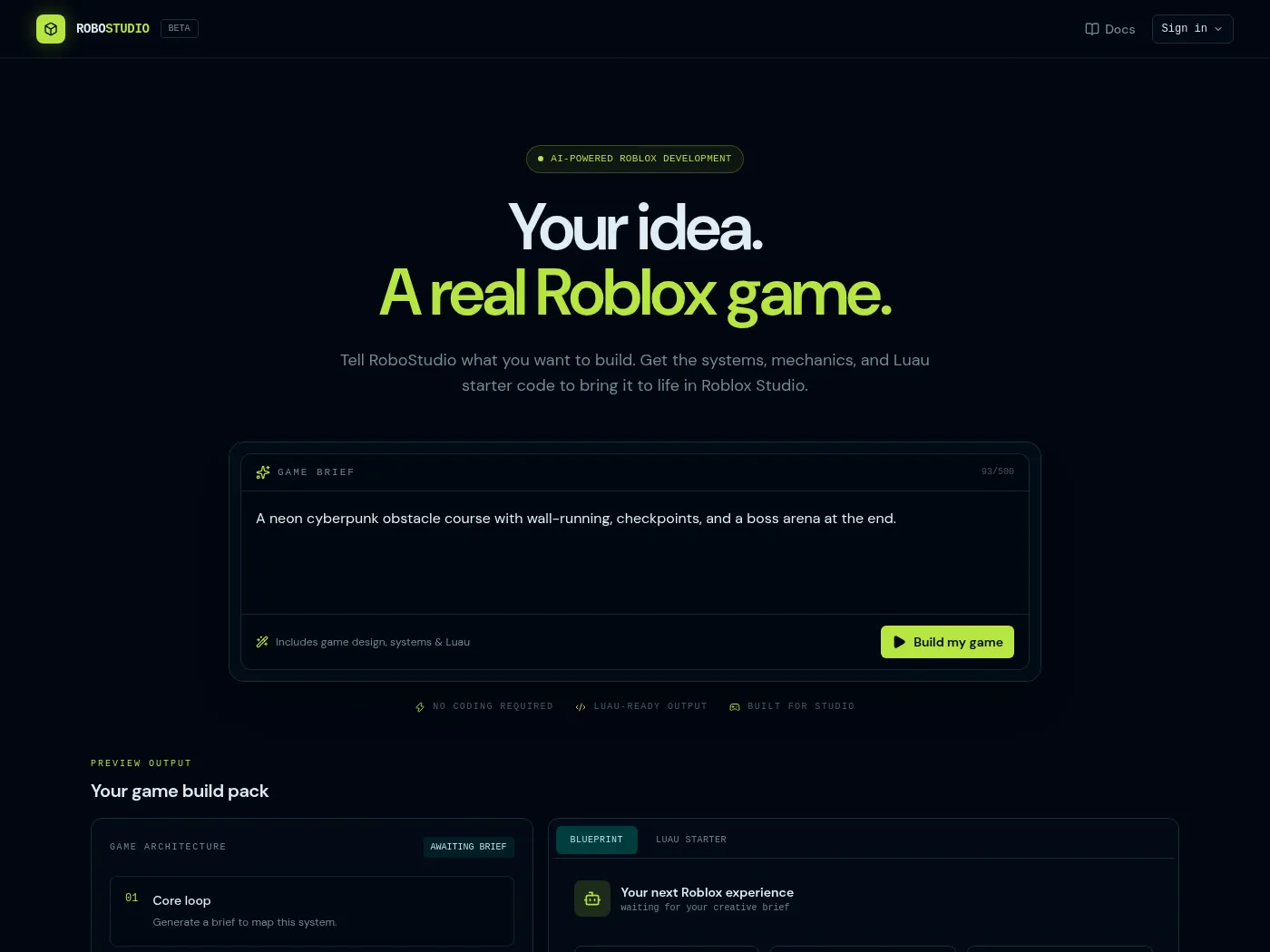 RoboStudio AI Builder