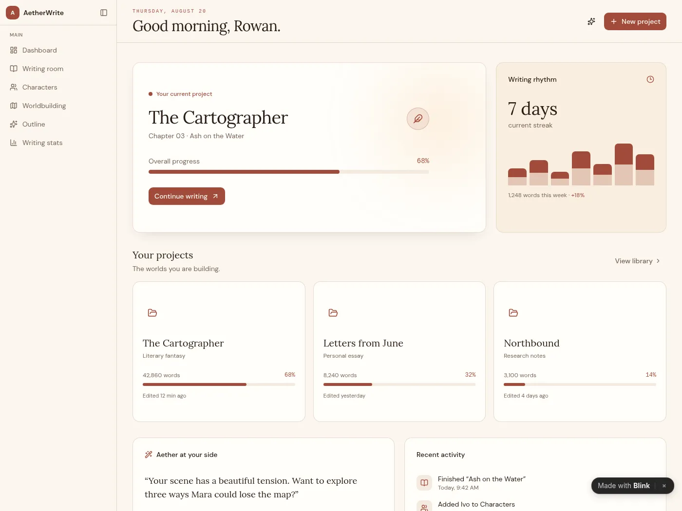AetherWrite Premium Writer