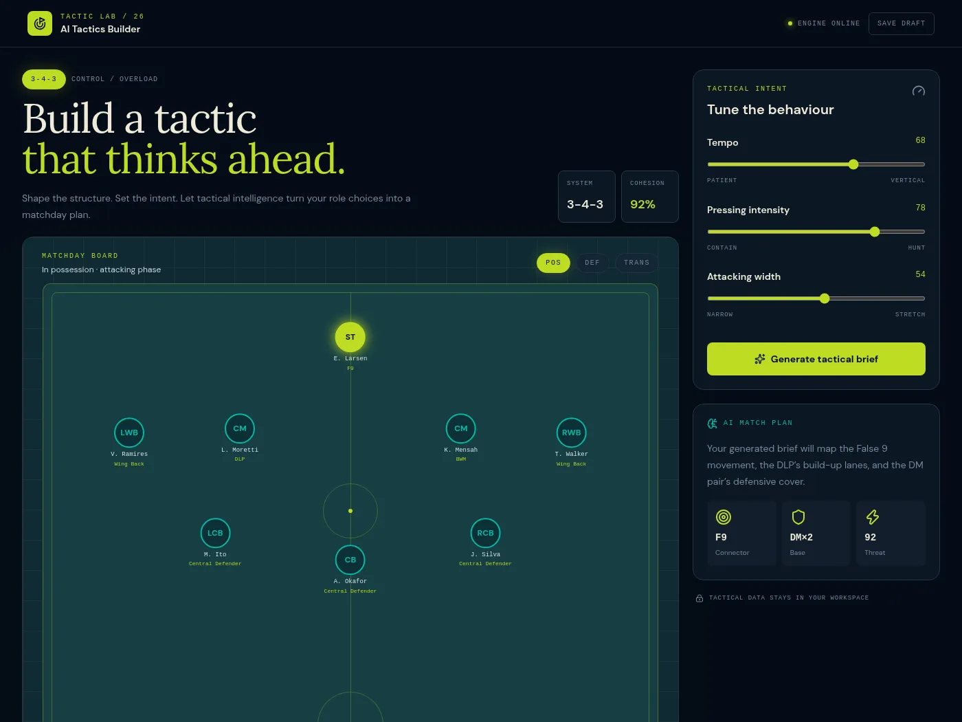 AI Tactics Builder