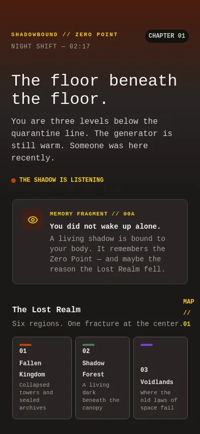Shadowbound: Zero Point
