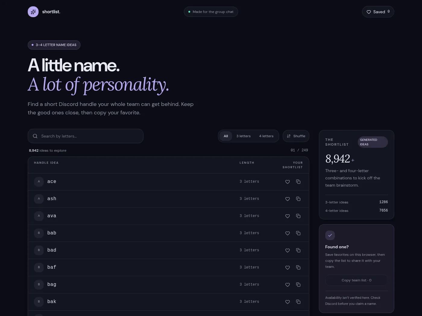 Discord Name Finder