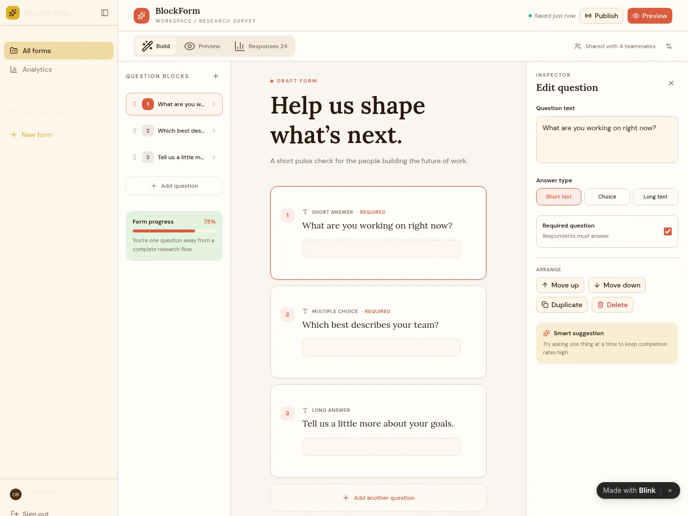 BlockForm Builder