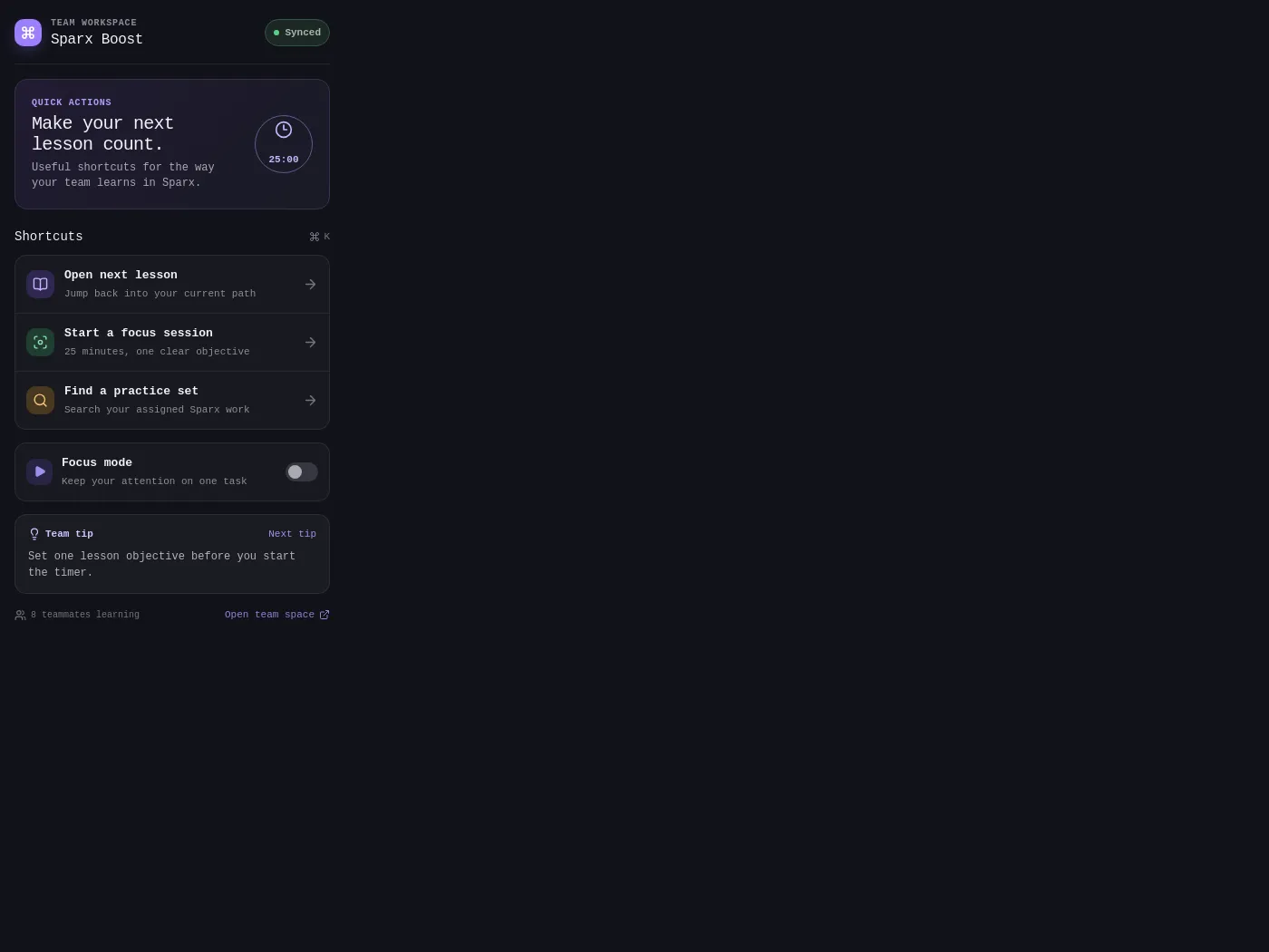 Sparx Productivity Boost