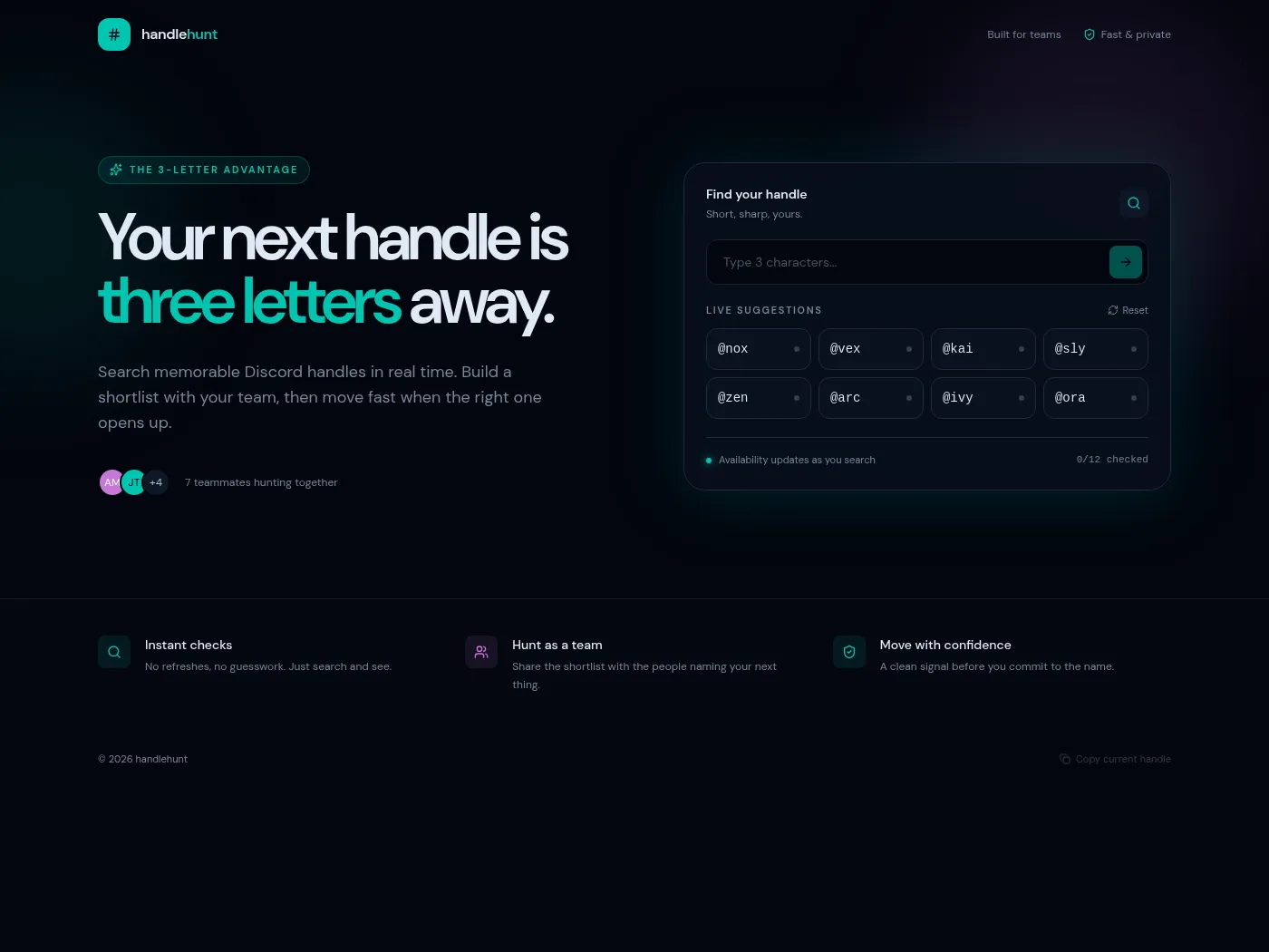 Discord Handle Finder