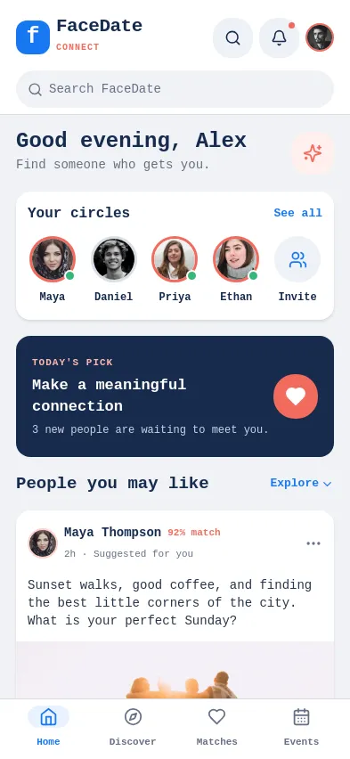 FaceDate Connect