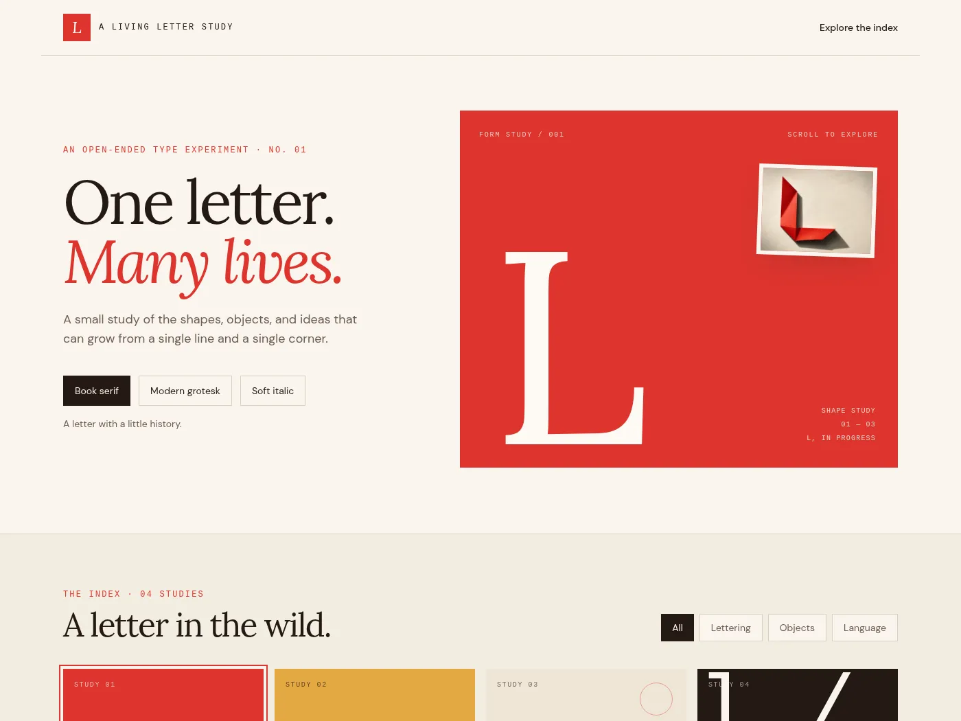 Letter L Showcase