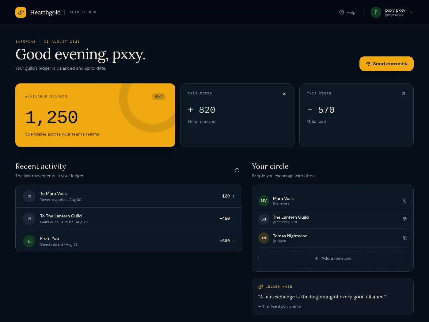 LARP Wallet Exchange