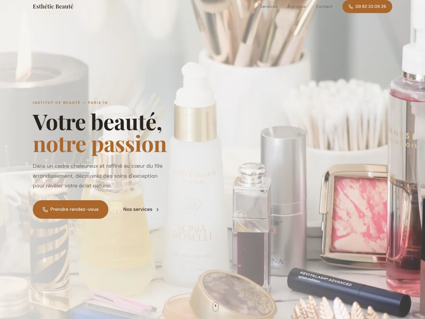Esthetic Beauté Web Presence