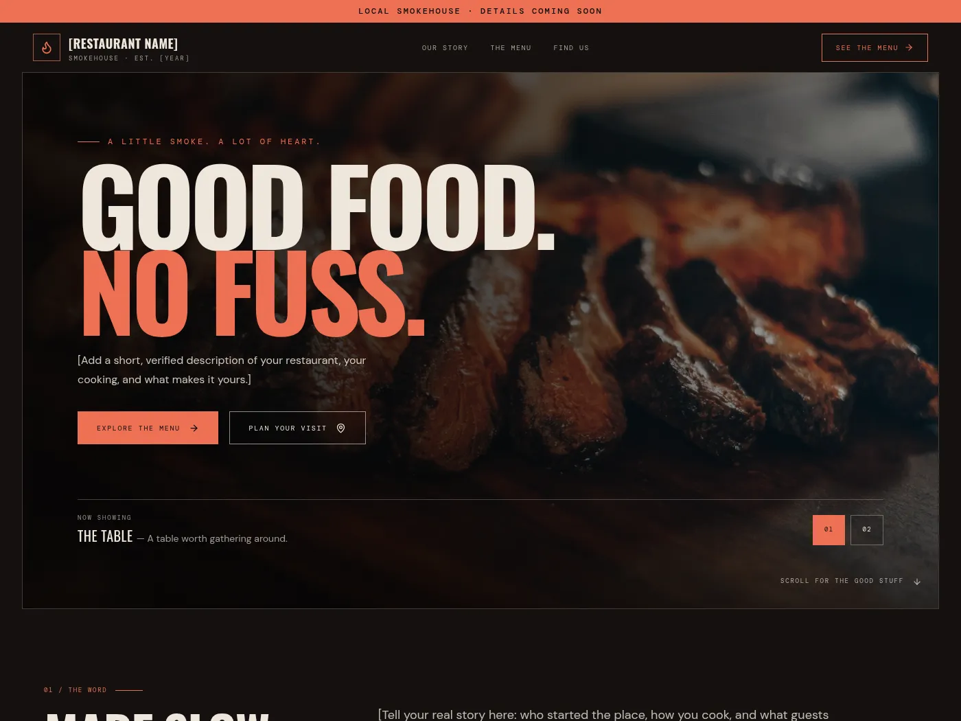 Rustic Eats Landing