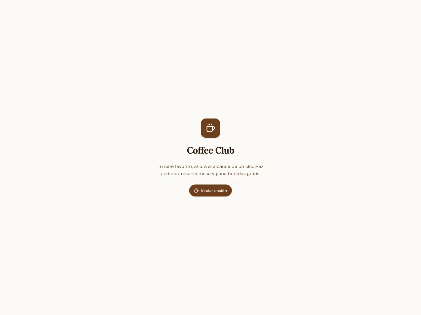 Coffee Club App