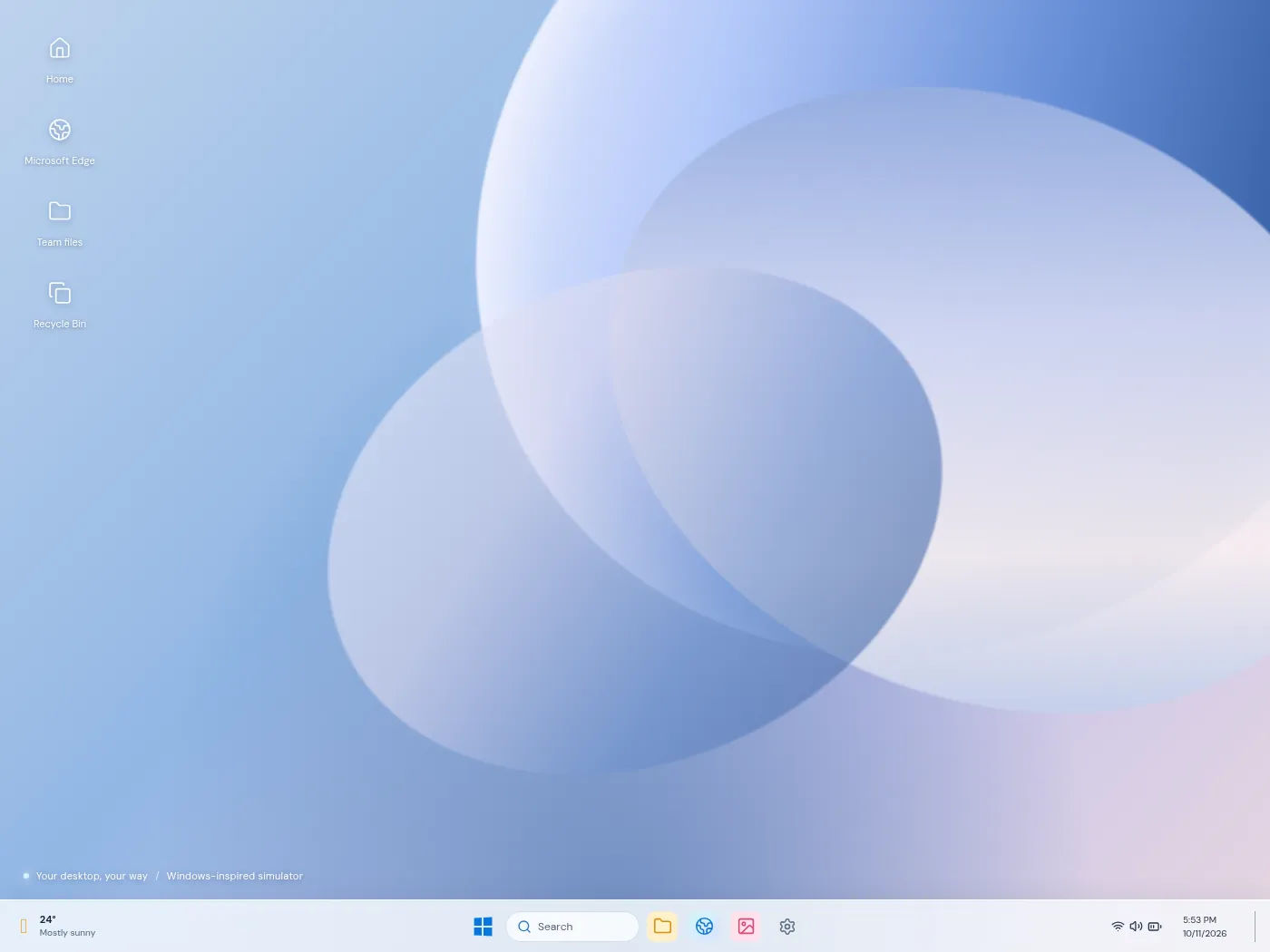 Win11 Web Simulator