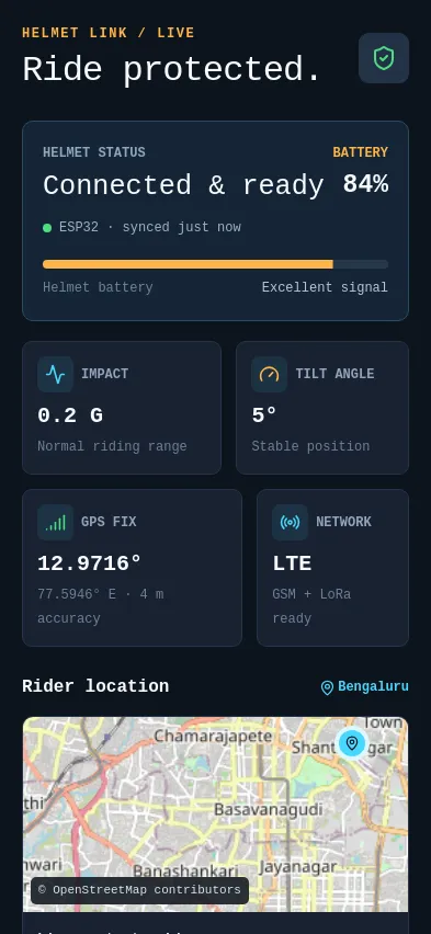 Smart Helmet Companion App