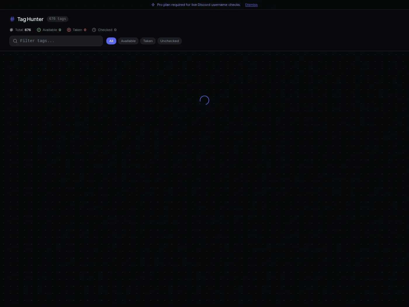 Discord Tag Hunter