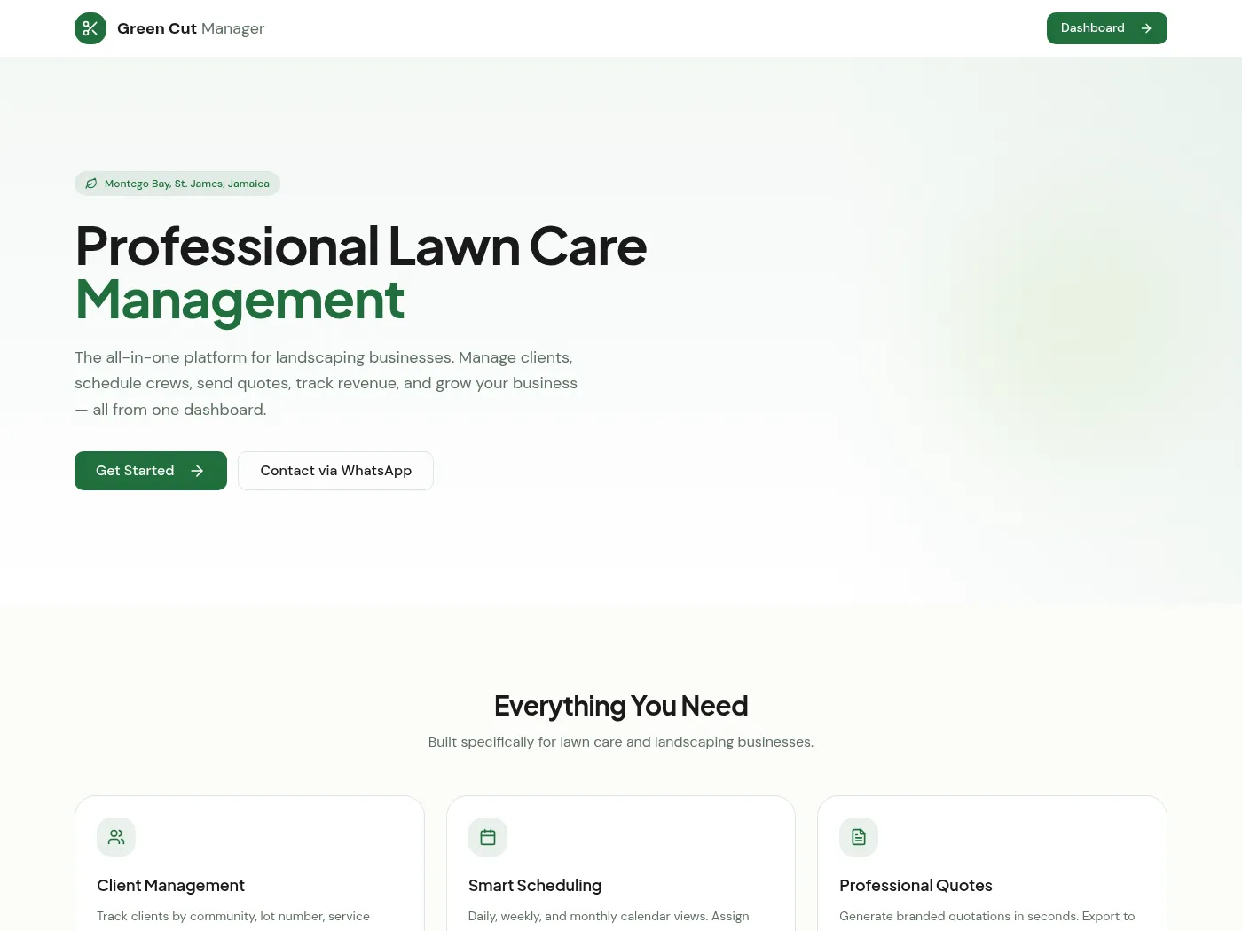 Green Cut Manager
