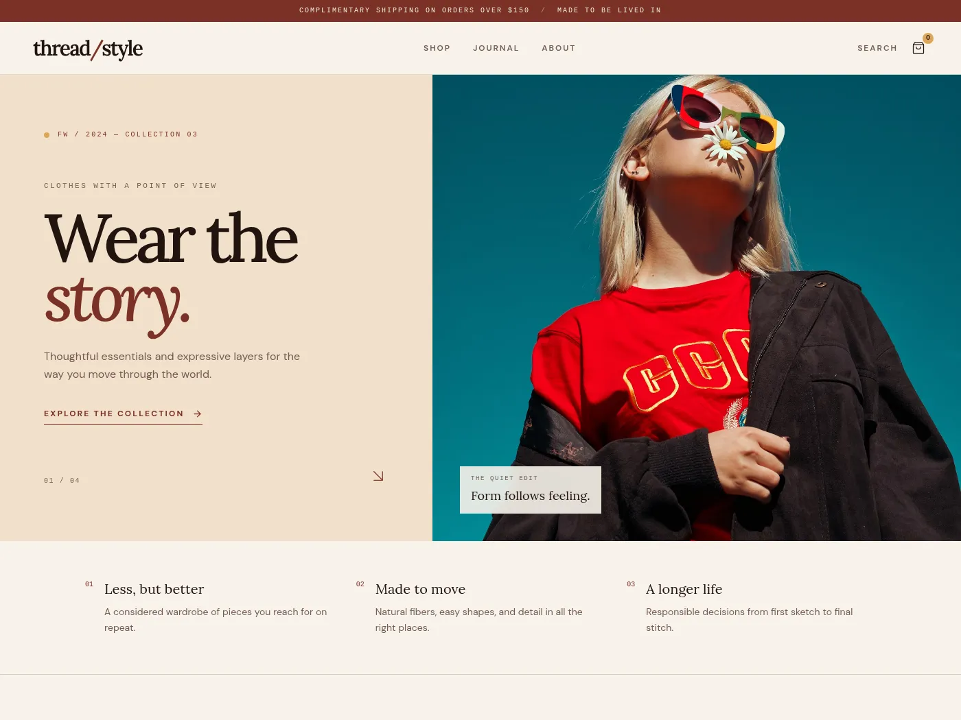 ThreadStyle Landing Page