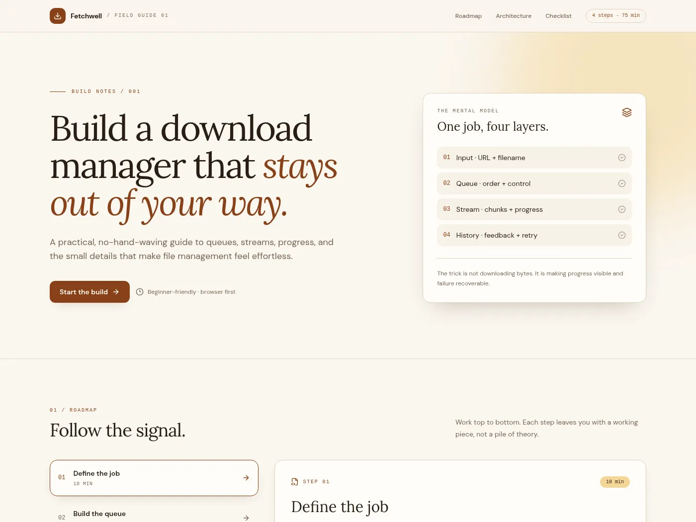 Stepwise Download Manager
