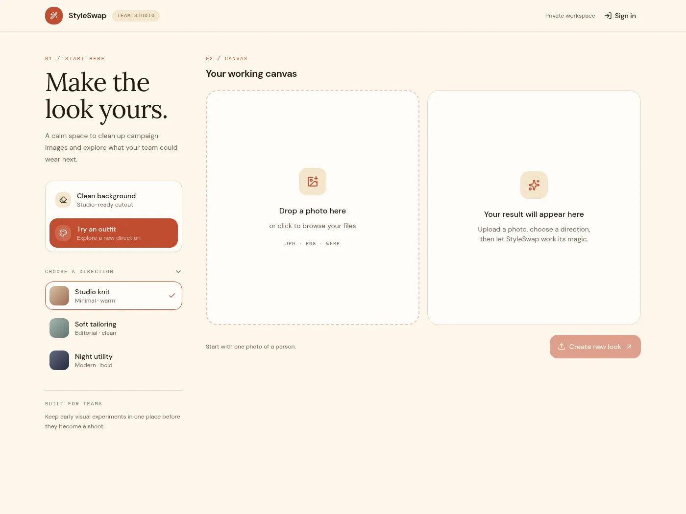 StyleSwap AI Editor