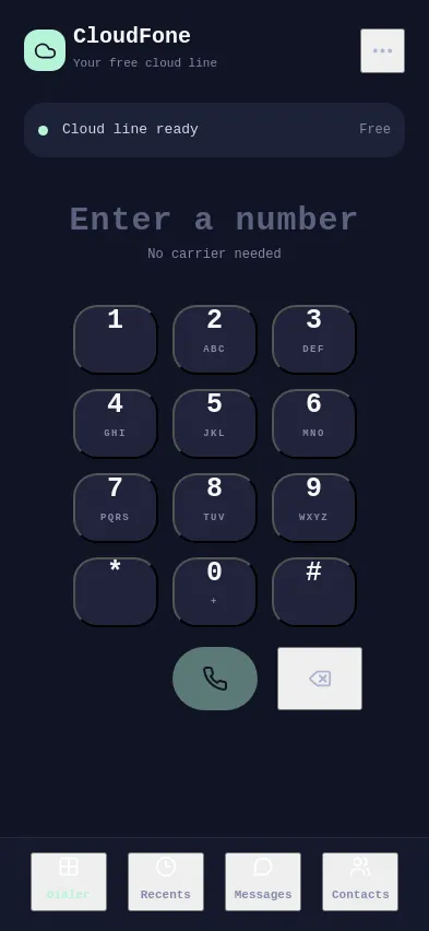 CloudFone Free Dialer