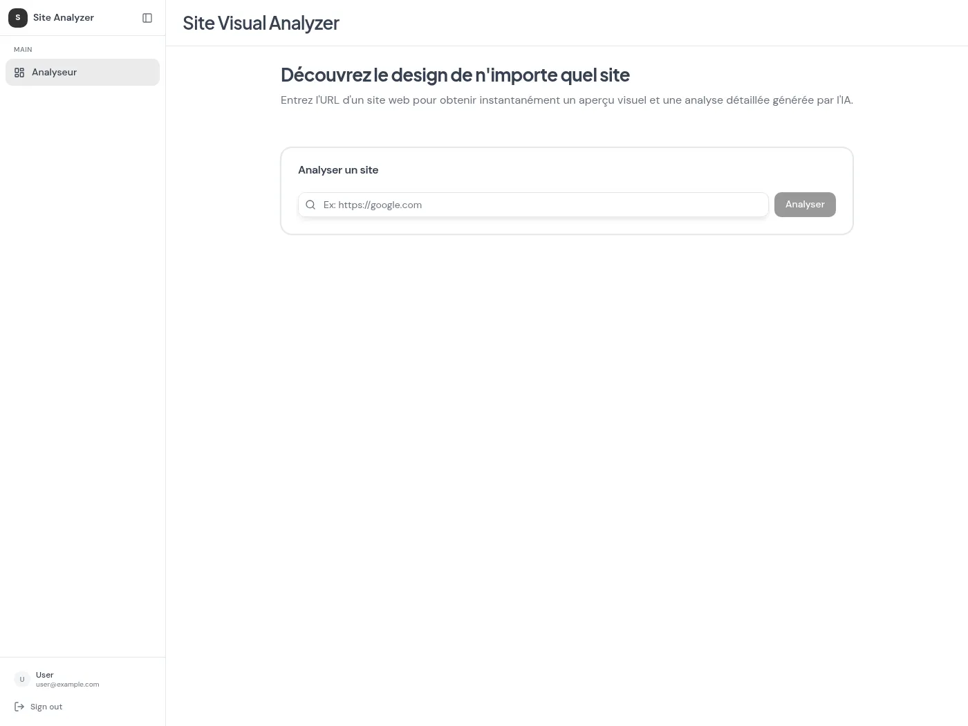 Site Visual Analyzer