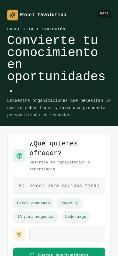 Excel IAvolution