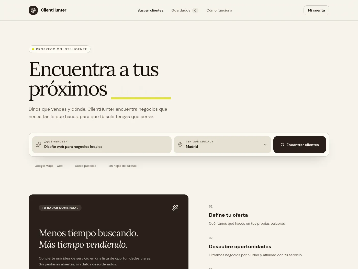 ClientHunter Lead Finder