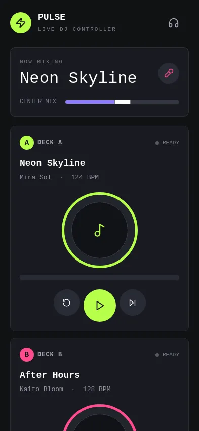 Live DJ Controller App