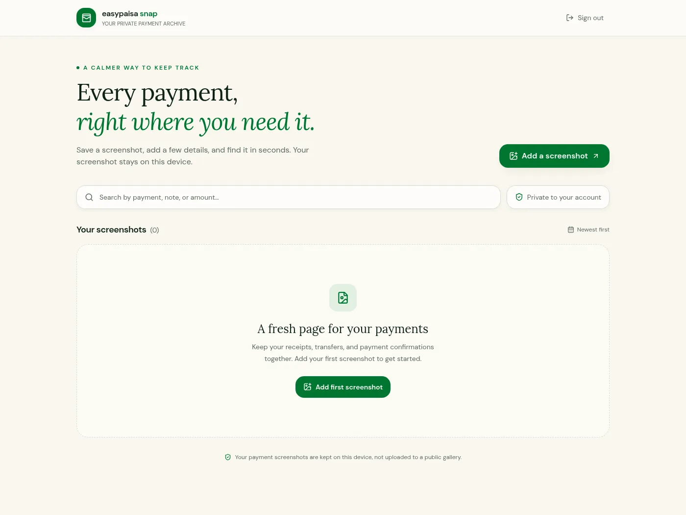 Easypaisa Snap