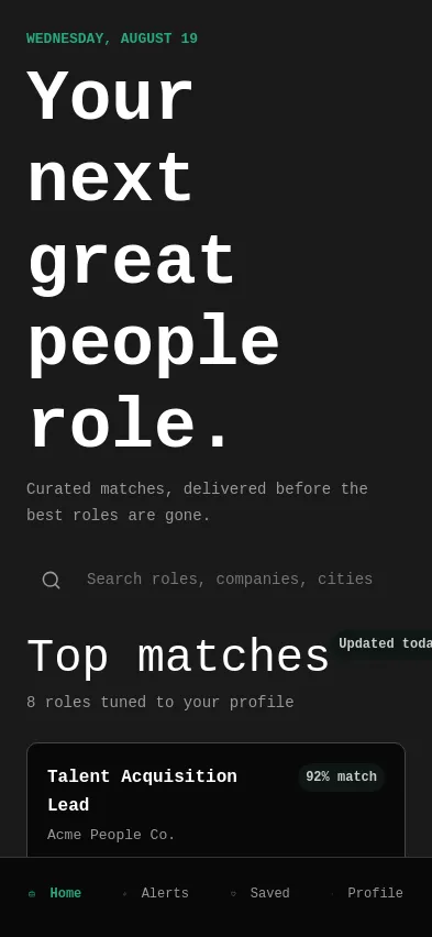 HR Job Alert Mobile