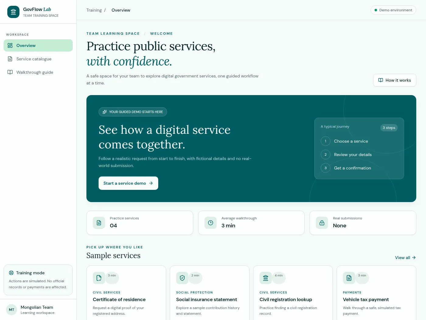 E-Gov Platform Simulator