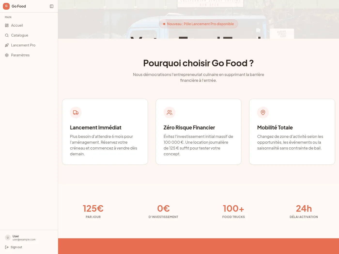 Go Food Truck Platform