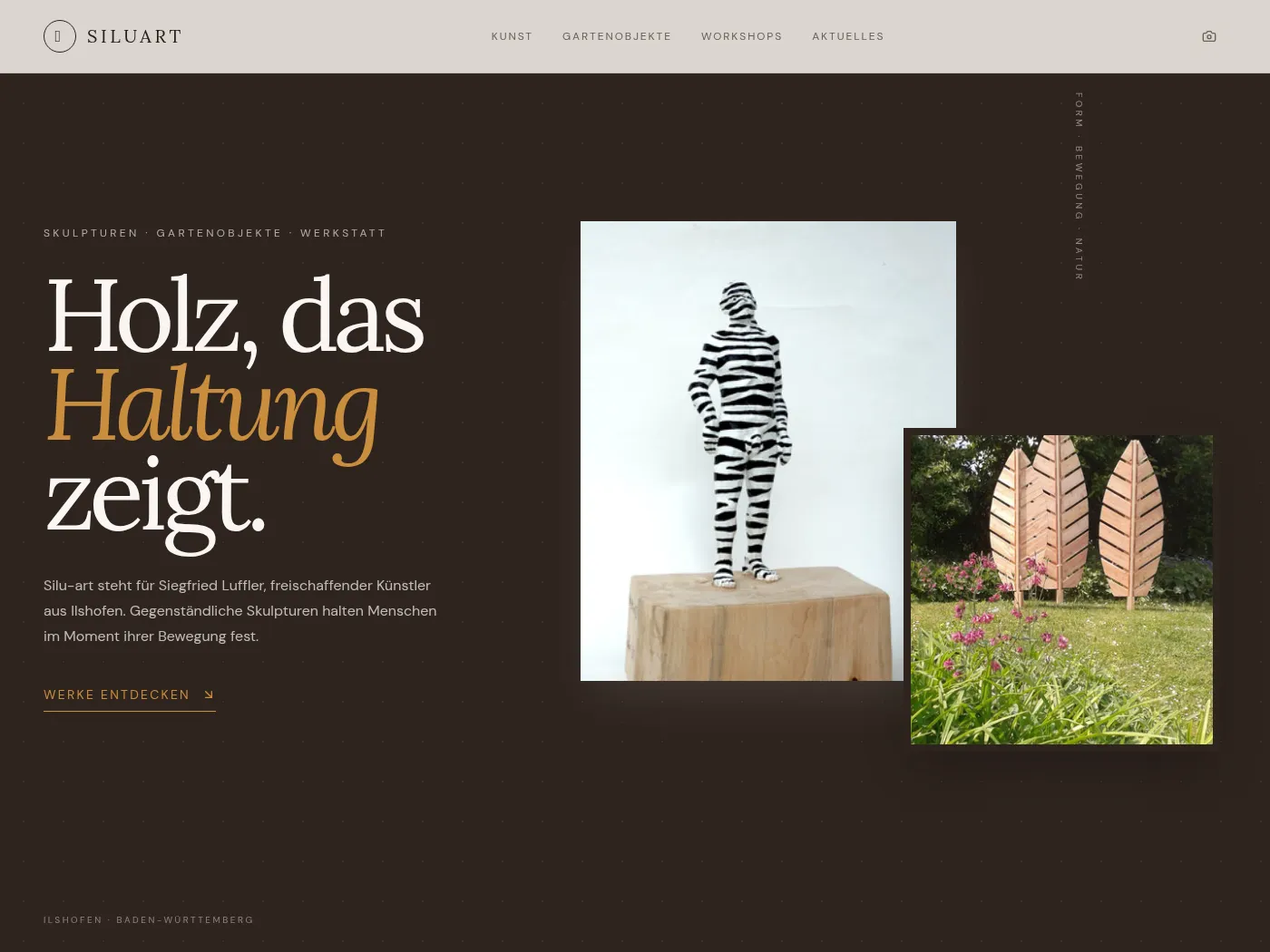 Silu Art Landing Page