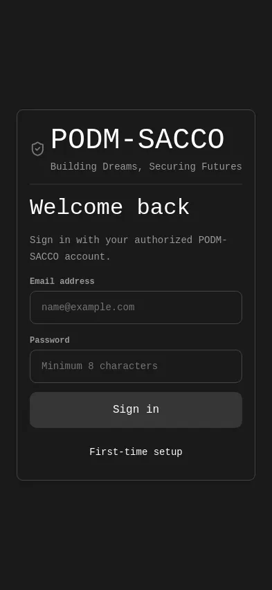 PODM-SACCO Manager