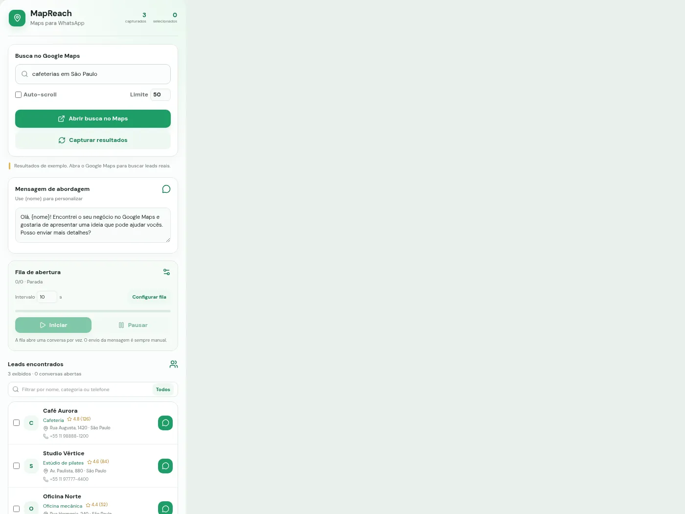 Google Maps WhatsApp Outreach