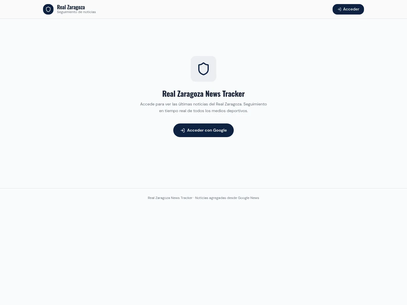 Zaragoza News Tracker