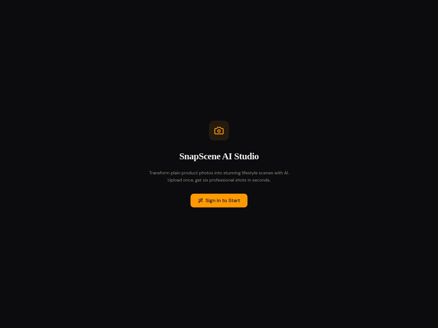 SnapScene AI Studio