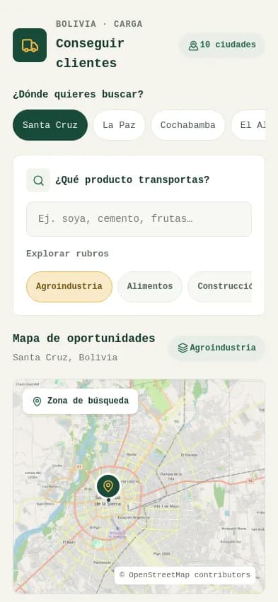 Transporte Cliente Finder