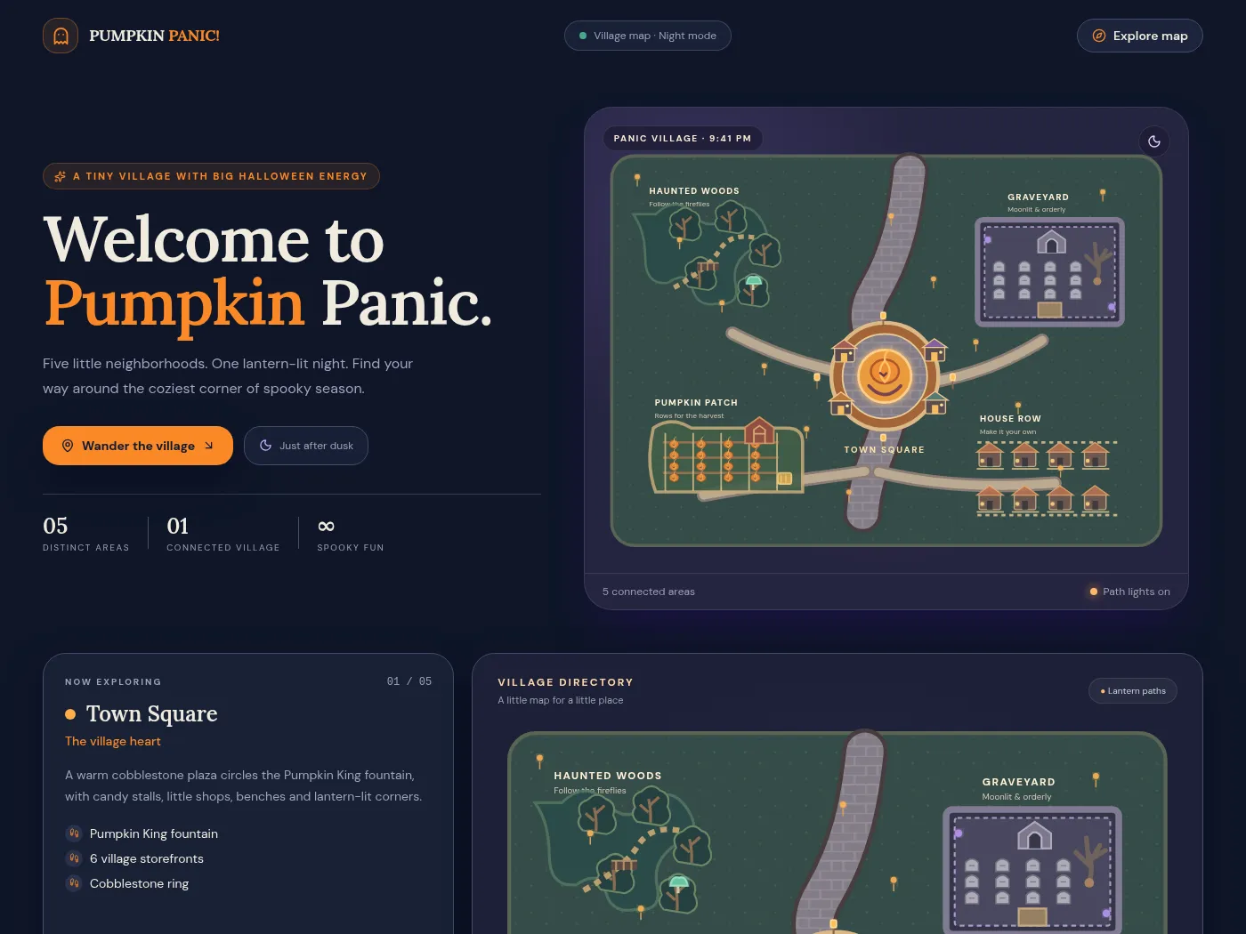 Pumpkin Panic Village