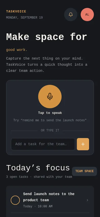 TaskVoice Assistant