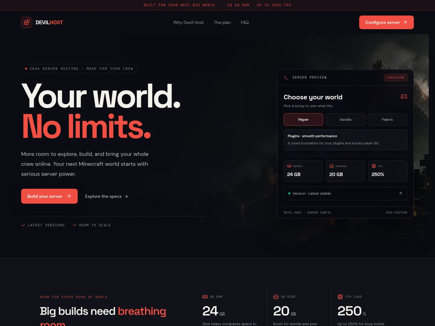Devil Host Minecraft Hosting
