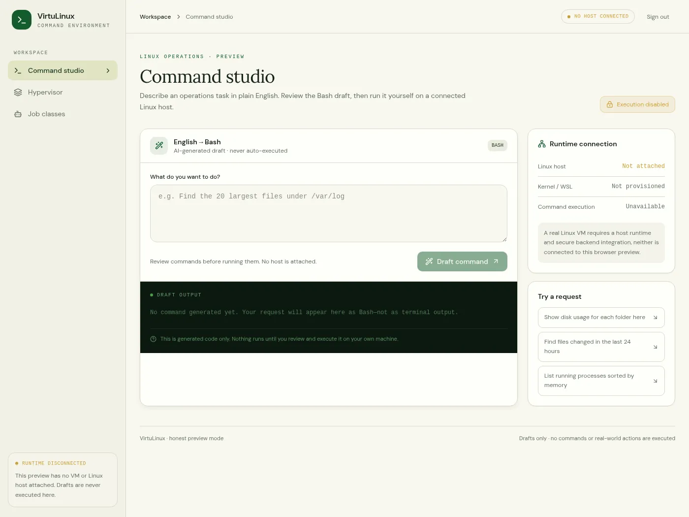 VirtuLinux Terminal Cloud