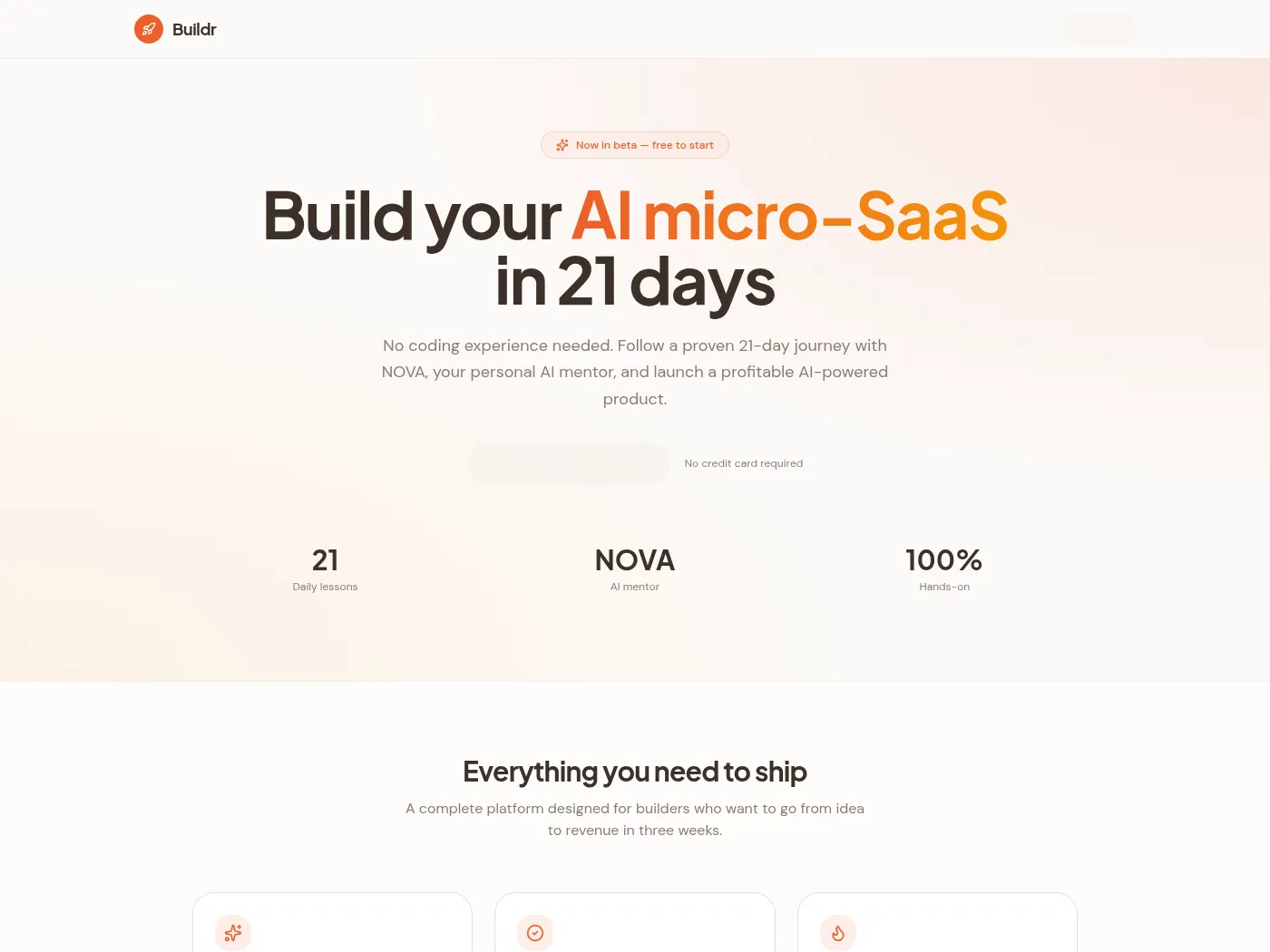 Buildr AI Launchpad