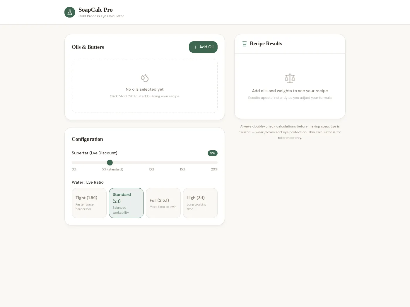 SoapCalc Pro