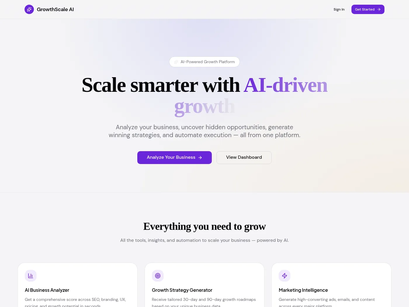 GrowthScale AI Platform