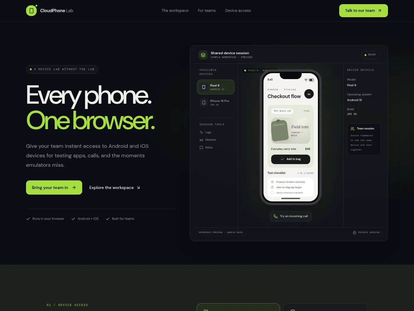 CloudPhone Lab